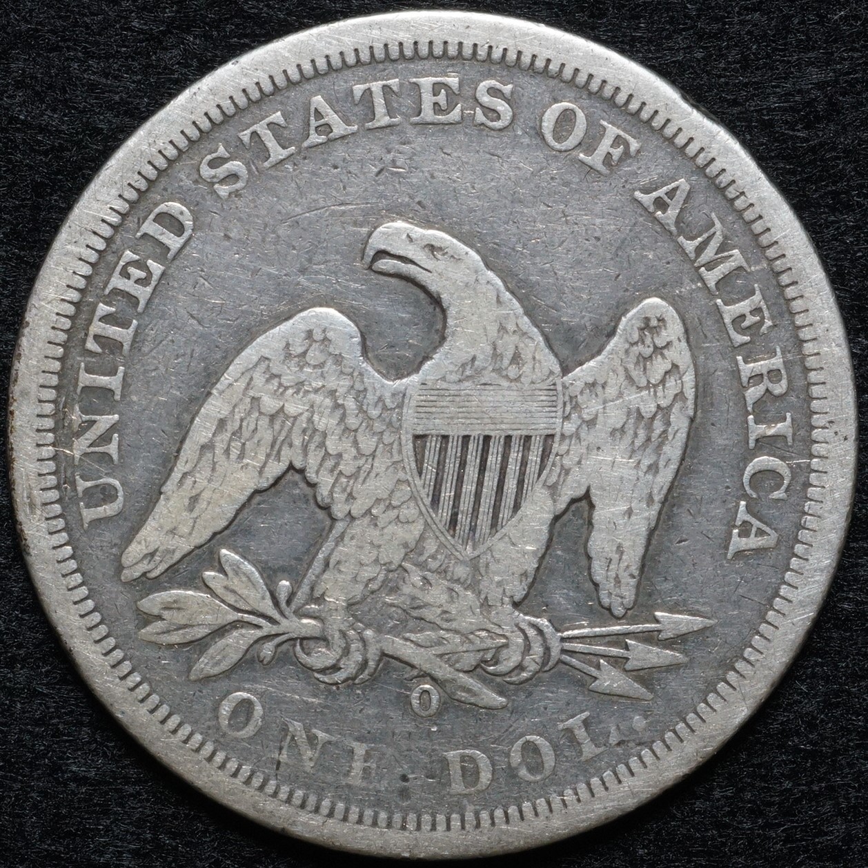 1860 O Liberty Seated Silver Dollar Numismax